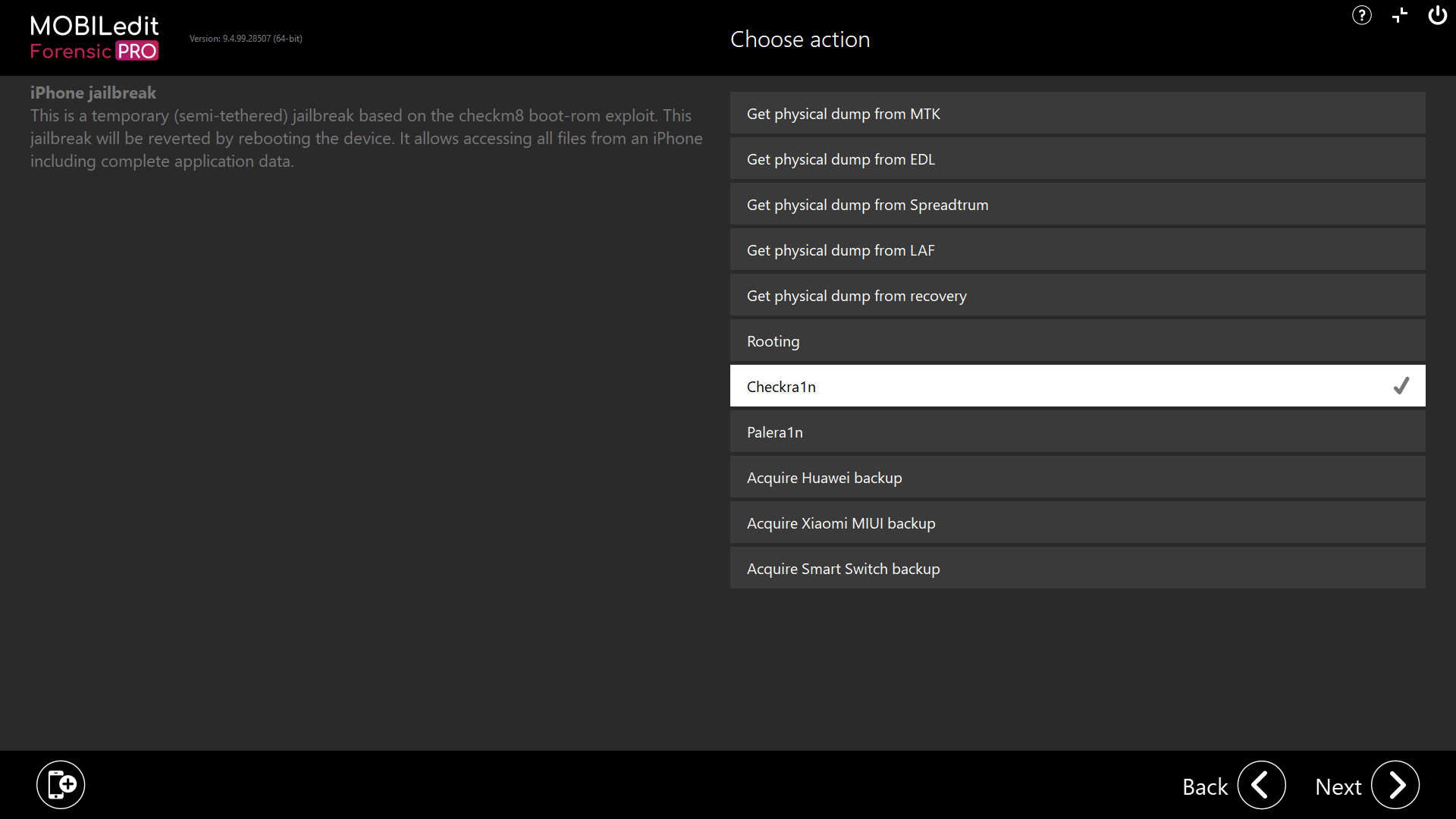 Jailbreaking with checkra1n